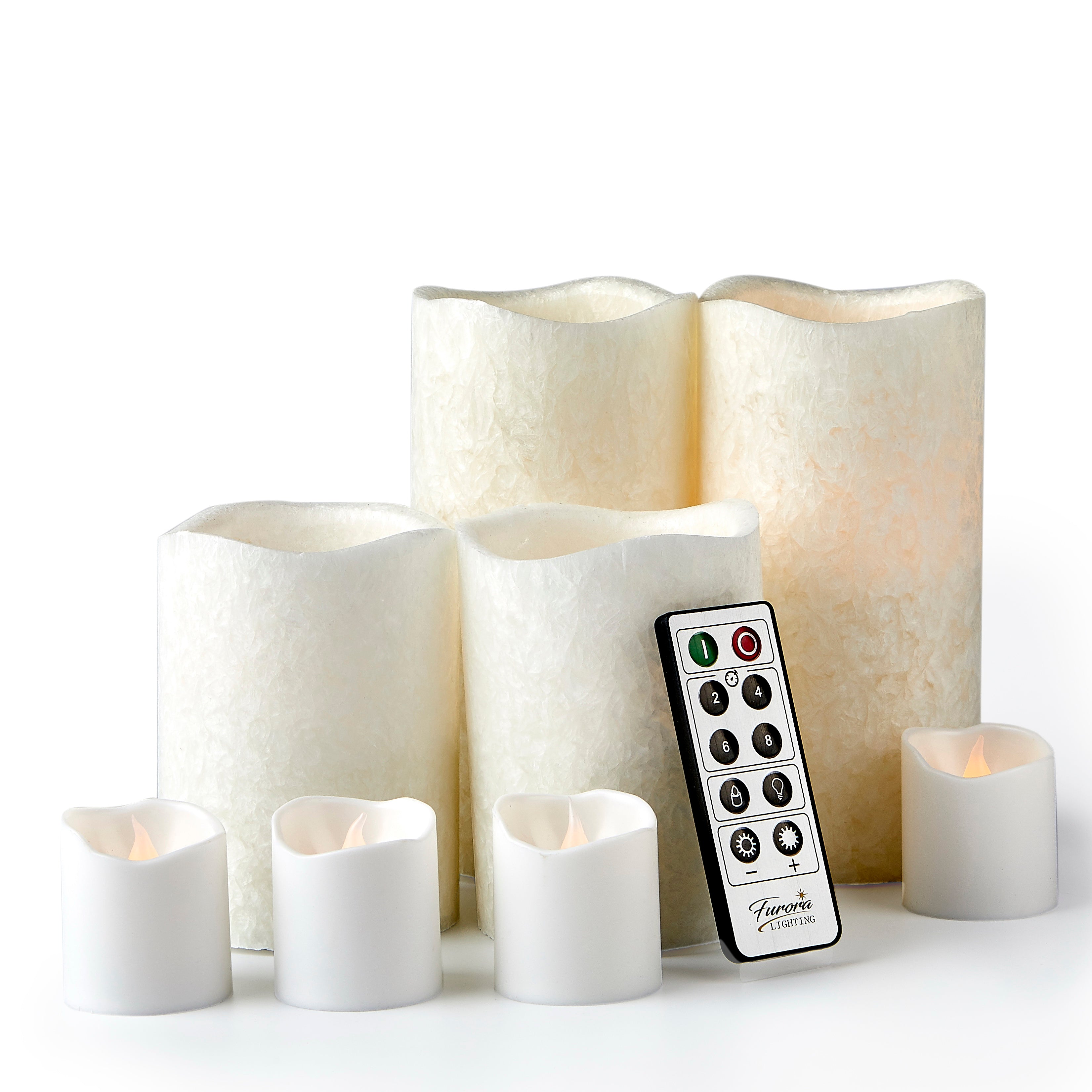 Crystallized Real Wax LED Candles – Furora LIGHTING